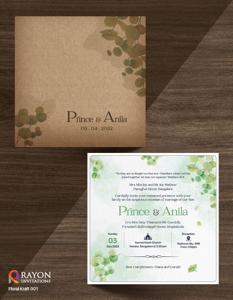 Wedding Cards Thiruvalla | Wedding Invitation Cards In Thiruvalla