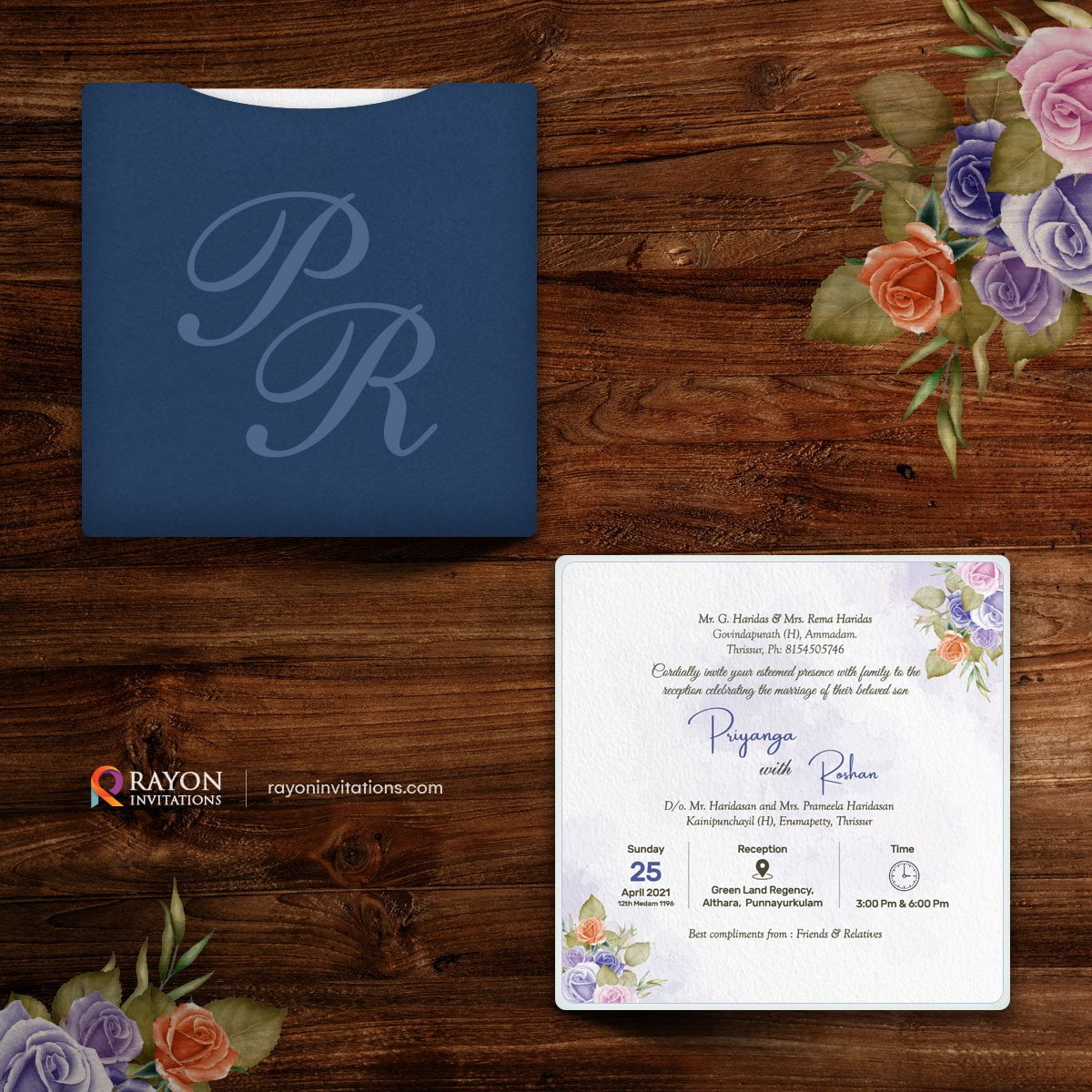 Wedding Cards Goa | Rayon Invitations